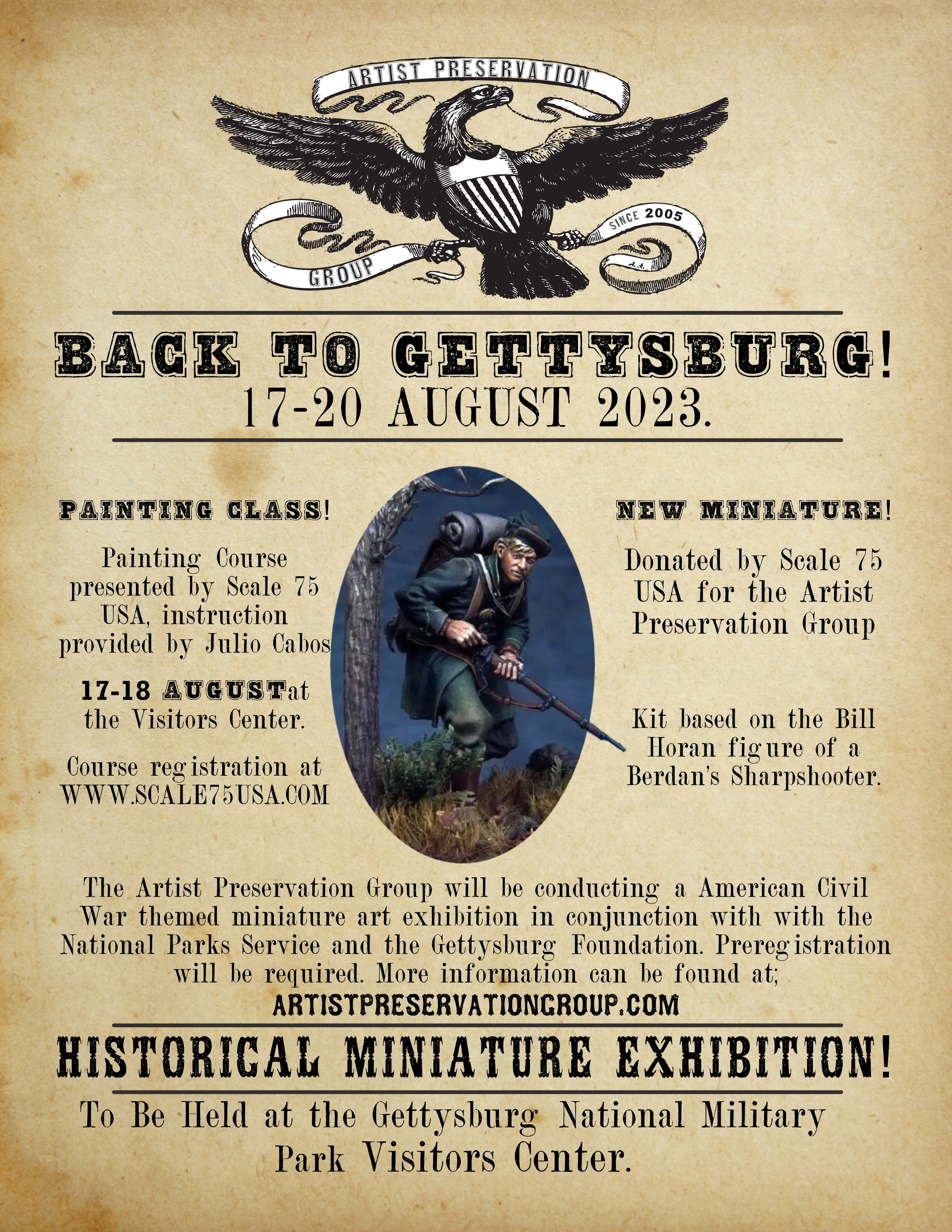Paint with us in Gettysburg!! Limited Space available. – Scale75USA